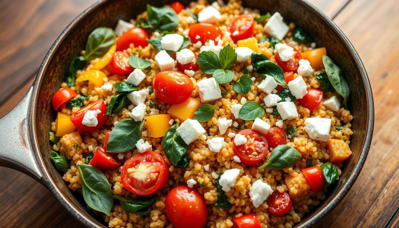 Easy Mediterranean Quinoa Skillet In 30 Minutes